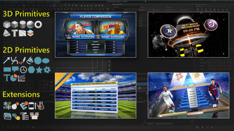 3D Live Graphics Designer